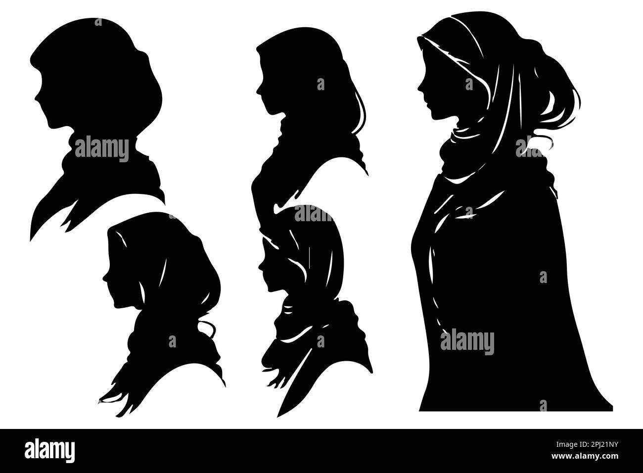 Muslimah silhouette hi-res stock photography and images - Alamy