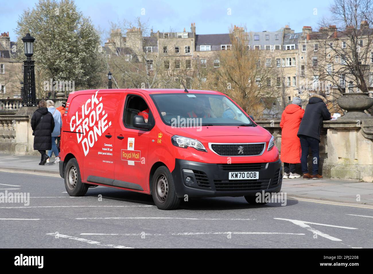 ROYAL MAIL VAN IN BATH SOMERSET Stock Photo - Alamy