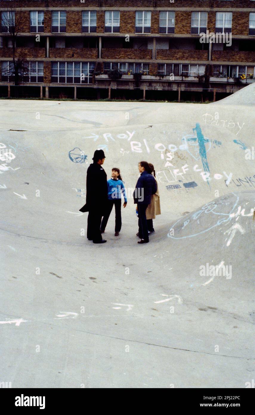 Brixton London Street Graffiti Children Being Told Off By Policeman ...