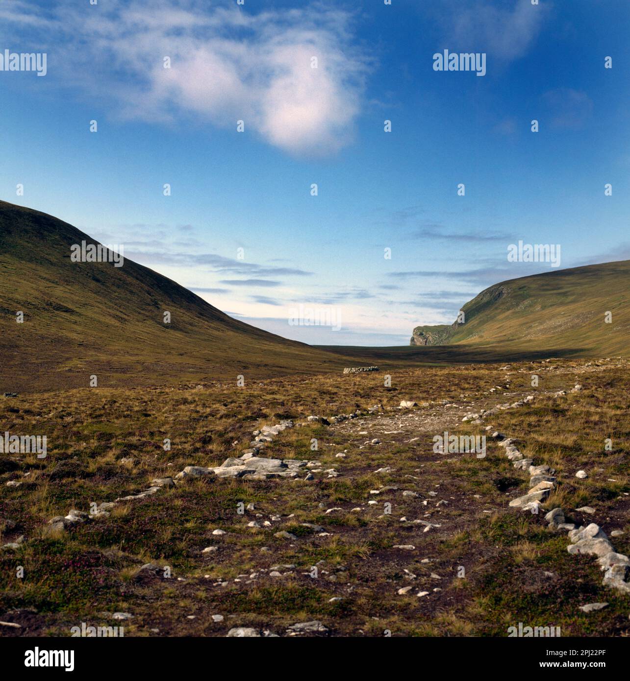 Foula Shetlands Scotland Landscape The Dal Stock Photo - Alamy