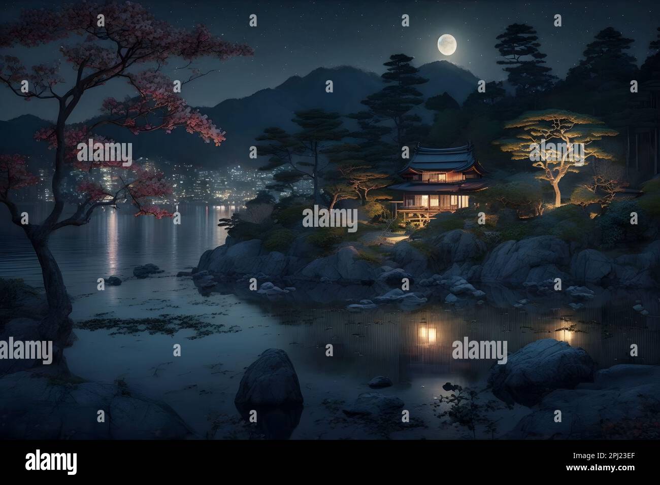 Japanese landscape mountains hi-res stock photography and images - Alamy