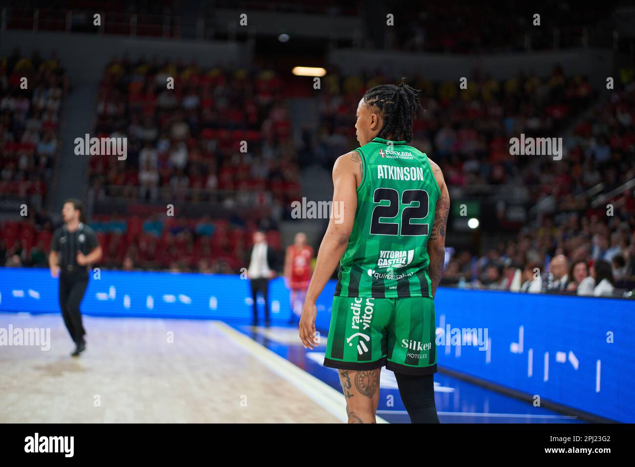 Tanaya Mechelle Atkinson of Kutxabank Araski in action during the ...