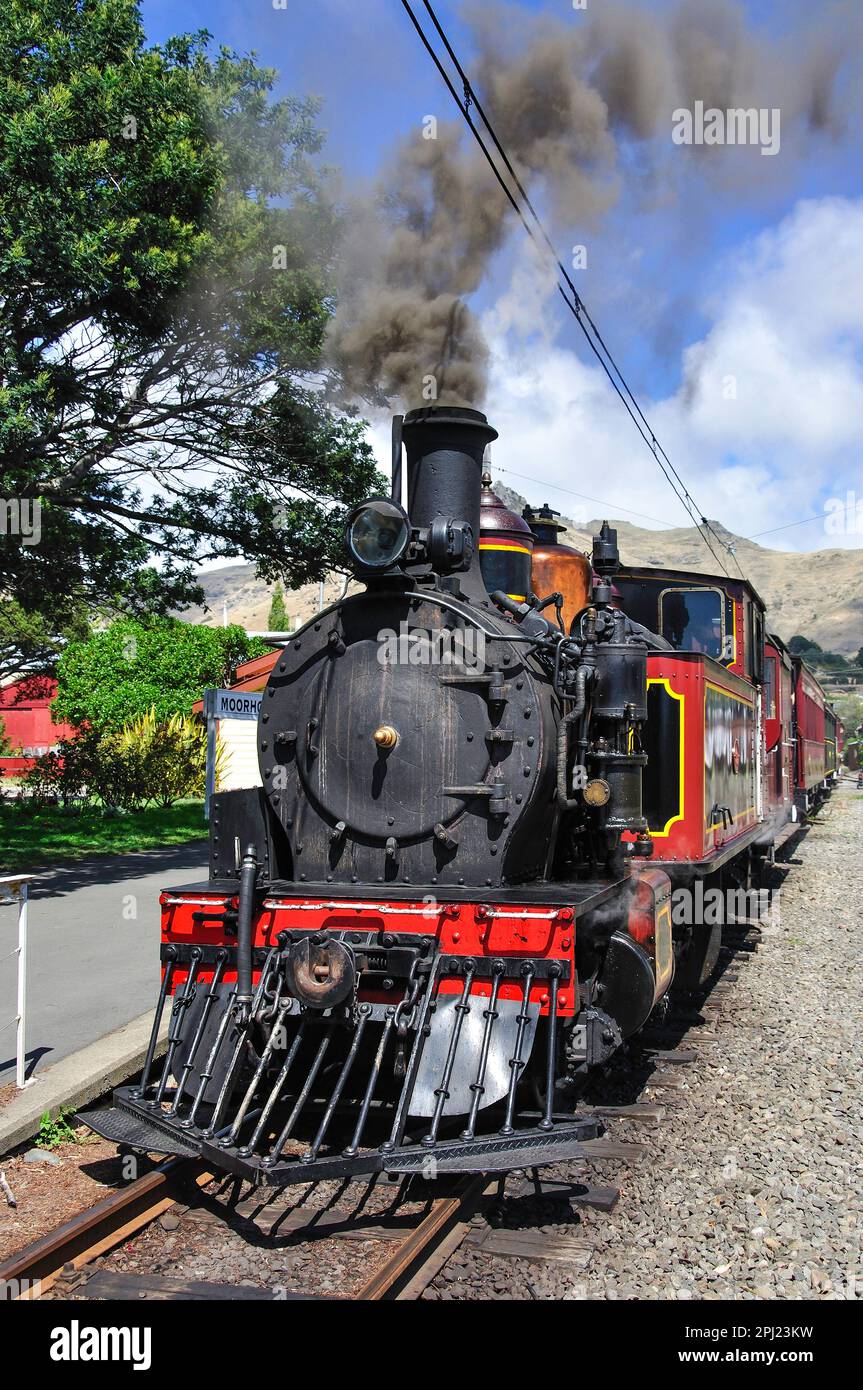 Steam train at Ferrymead Heritage Park, Ferrymead, Christchurch ...