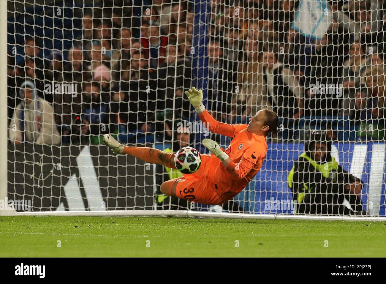 London, UK. 30th Mar, 2023. Chelsea Women Goalkeeper Ann-Katrin Berger ...