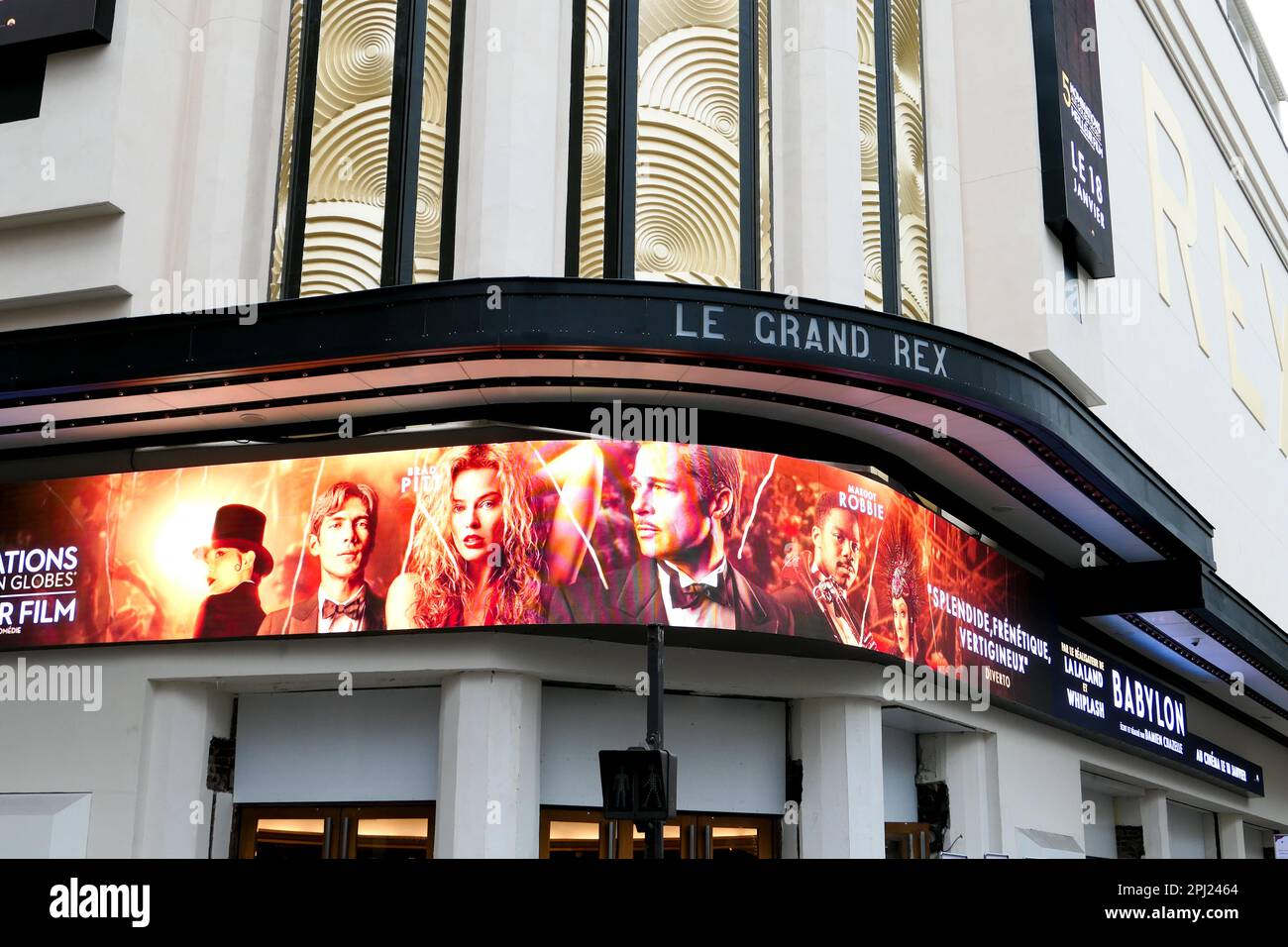 Paris, France. February 19. 2023. Grand Rex cinema. The largest ...