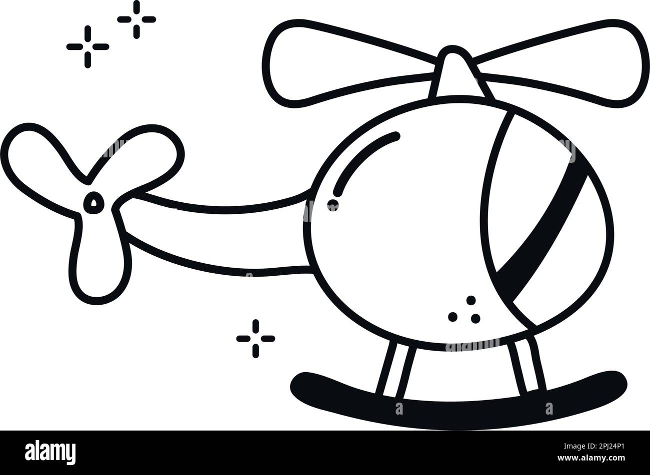 hand drawn helicopter Stock Vector Image & Art - Alamy