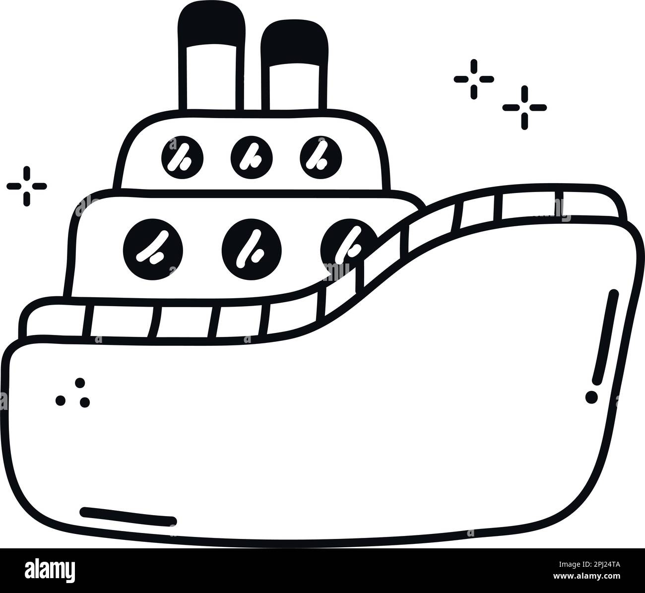 hand drawn ship Stock Vector Image & Art - Alamy