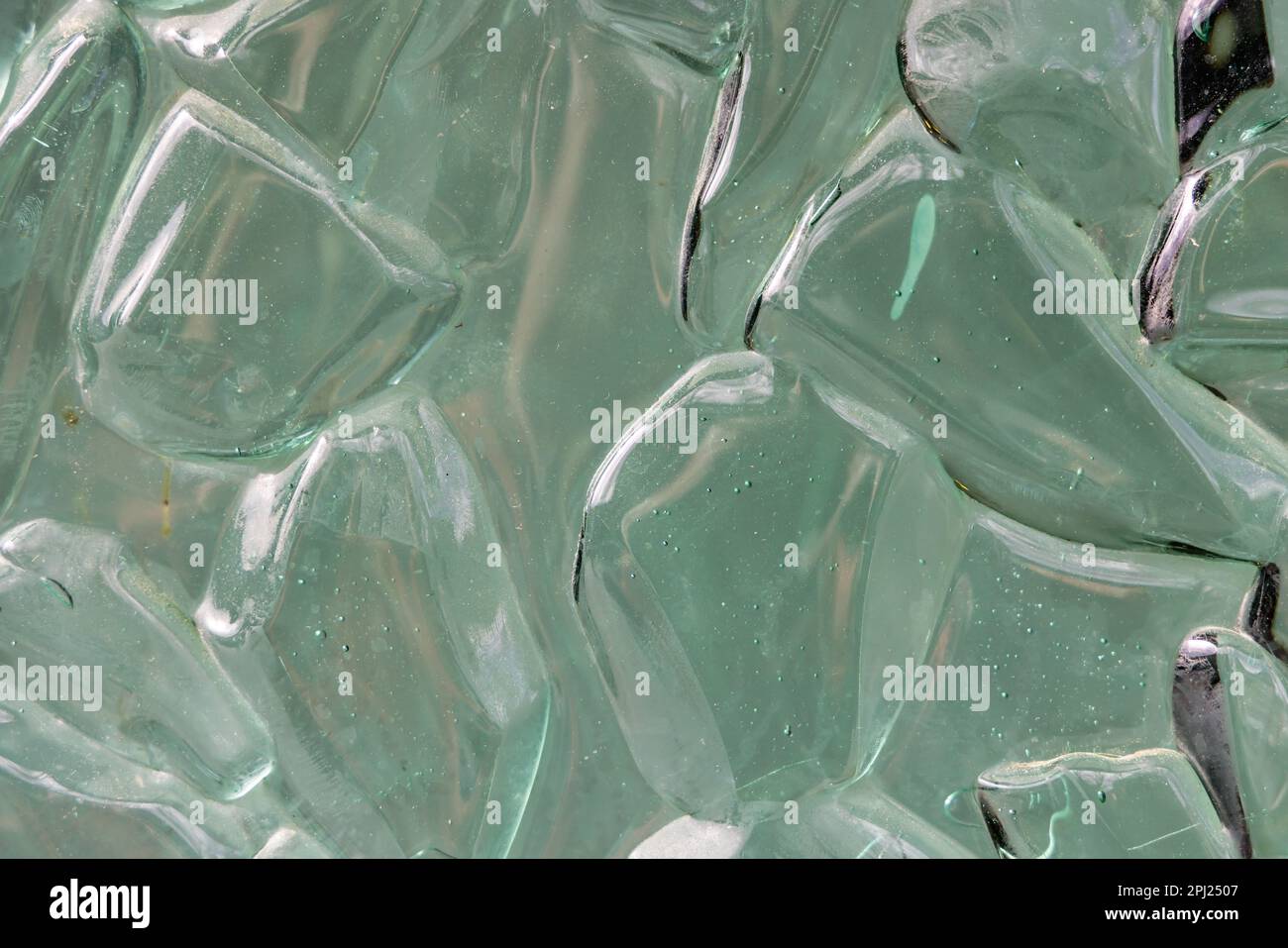 image of a relief of melted glass shapes for background textures Stock ...