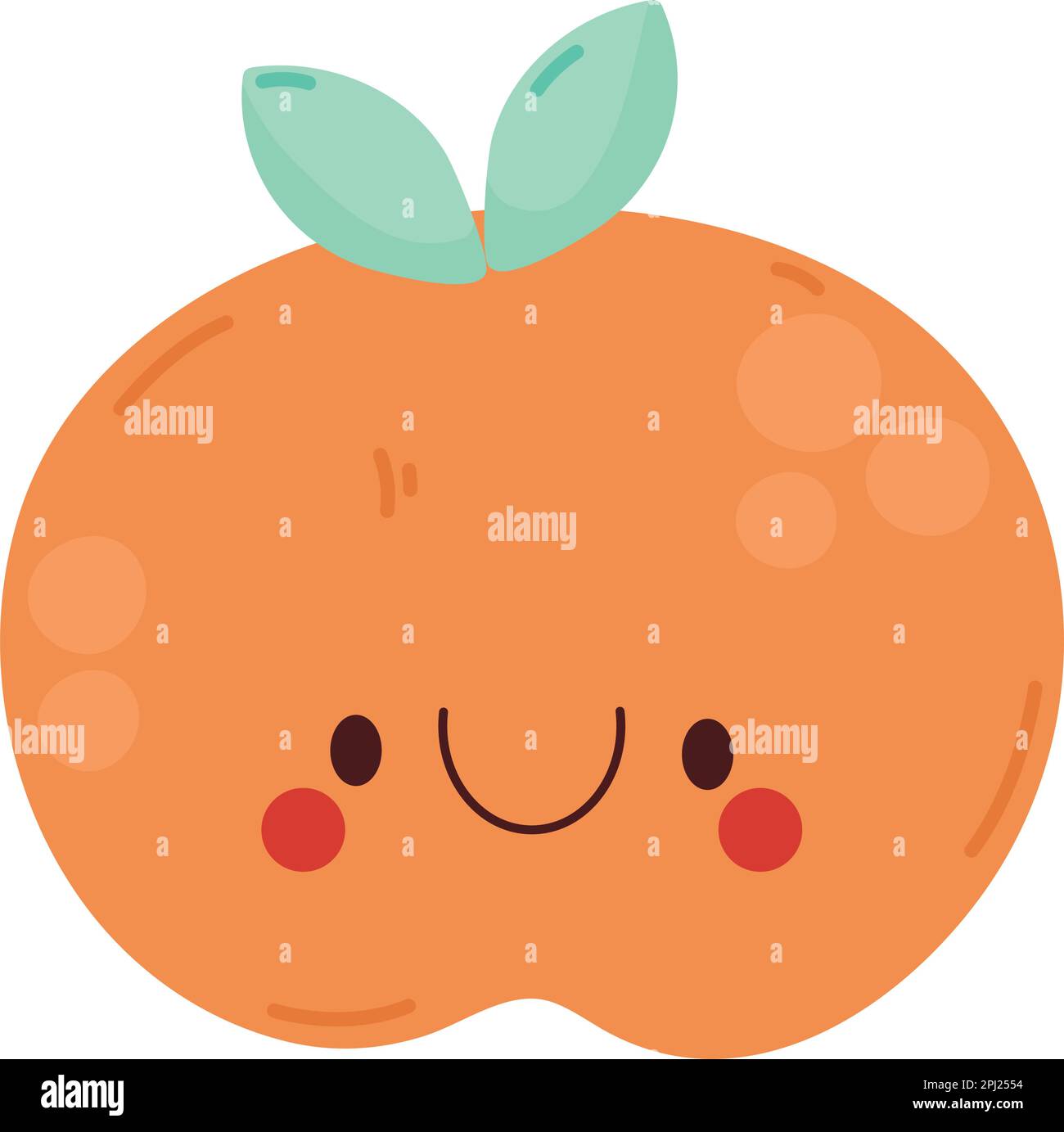 kawaii tangerine design Stock Vector Image & Art - Alamy