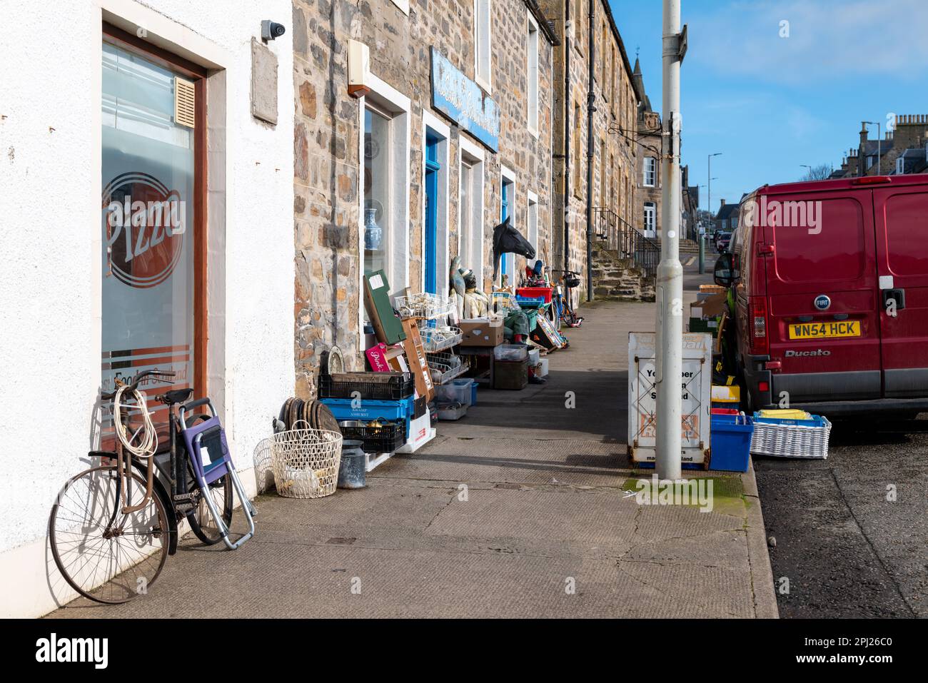 30 March 2023. Cullen,Moray,Scotland. This is the front of the Antique ...