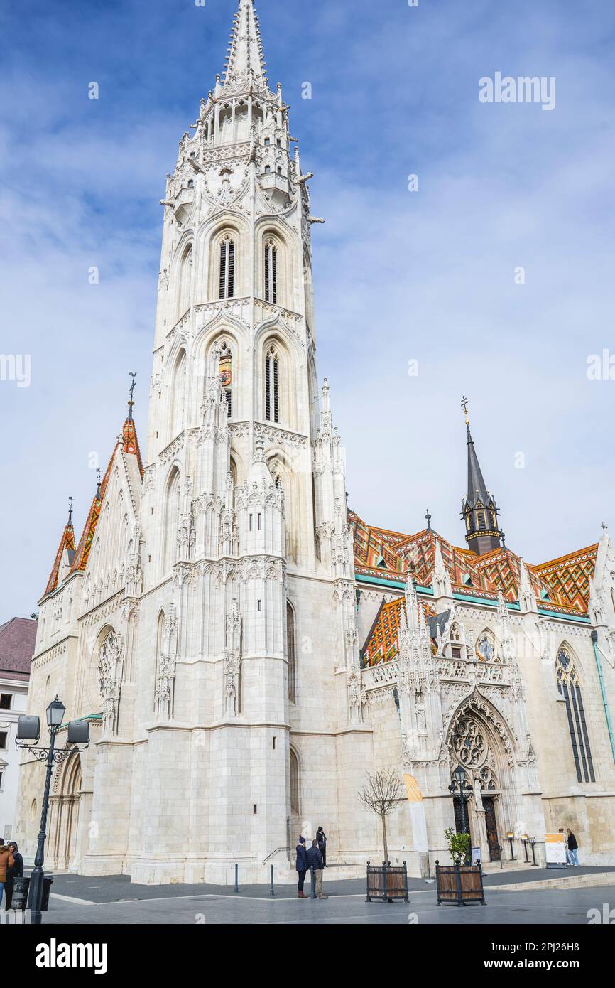 Budapest, Hungary. February 28, 2023: The Church of the Assumption of ...