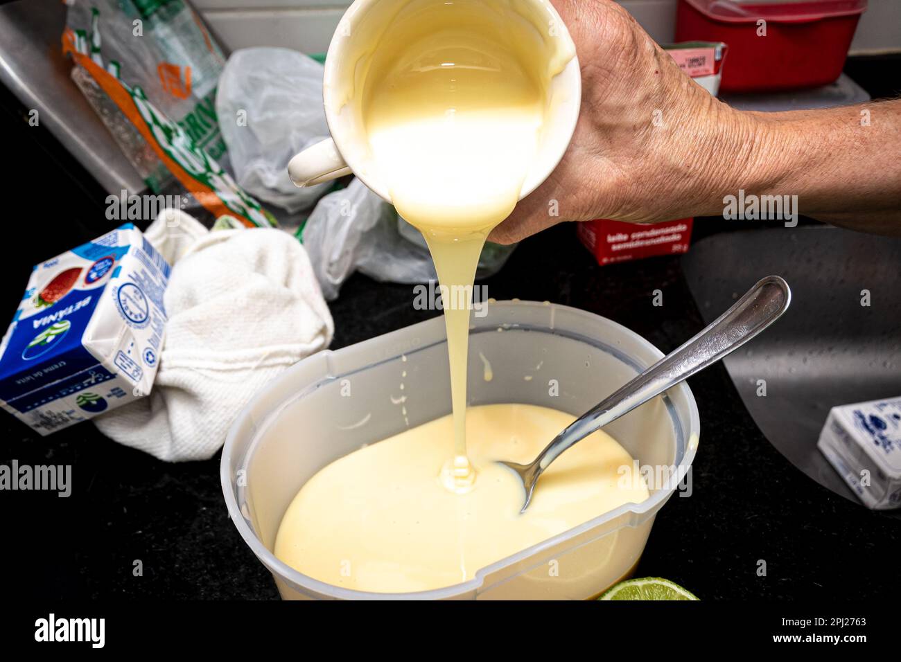 Plastic cream pot hi-res stock photography and images - Alamy