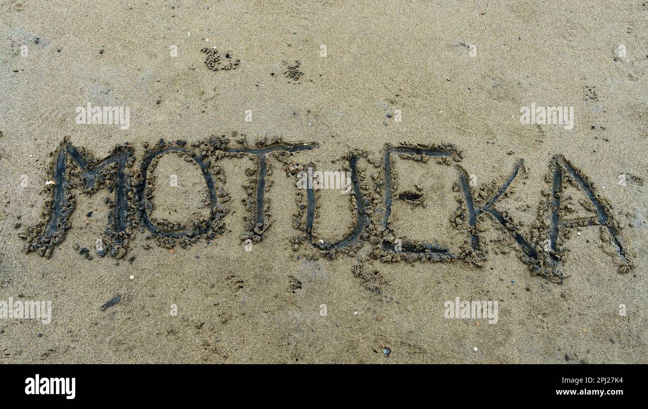 Signs at tree on the beach hi-res stock photography and images - Alamy