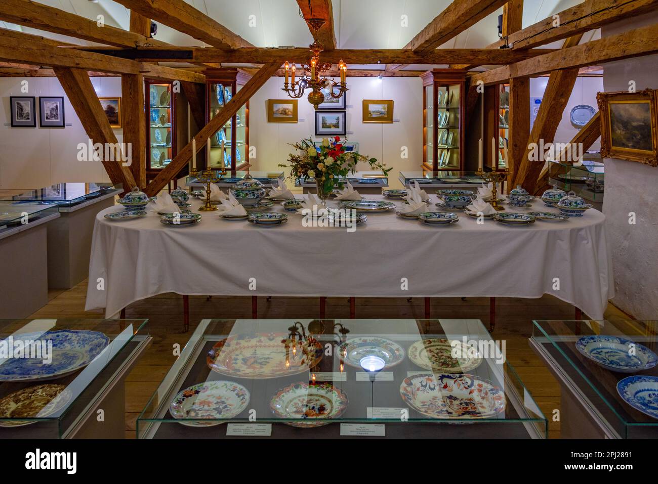 Cesis, Latvia, June 26, 2022: Interior of the CД“sis History and Art ...