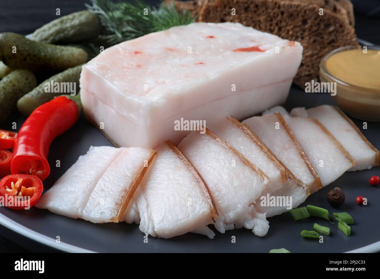 Pickled cucumbers on plate hi-res stock photography and images - Alamy
