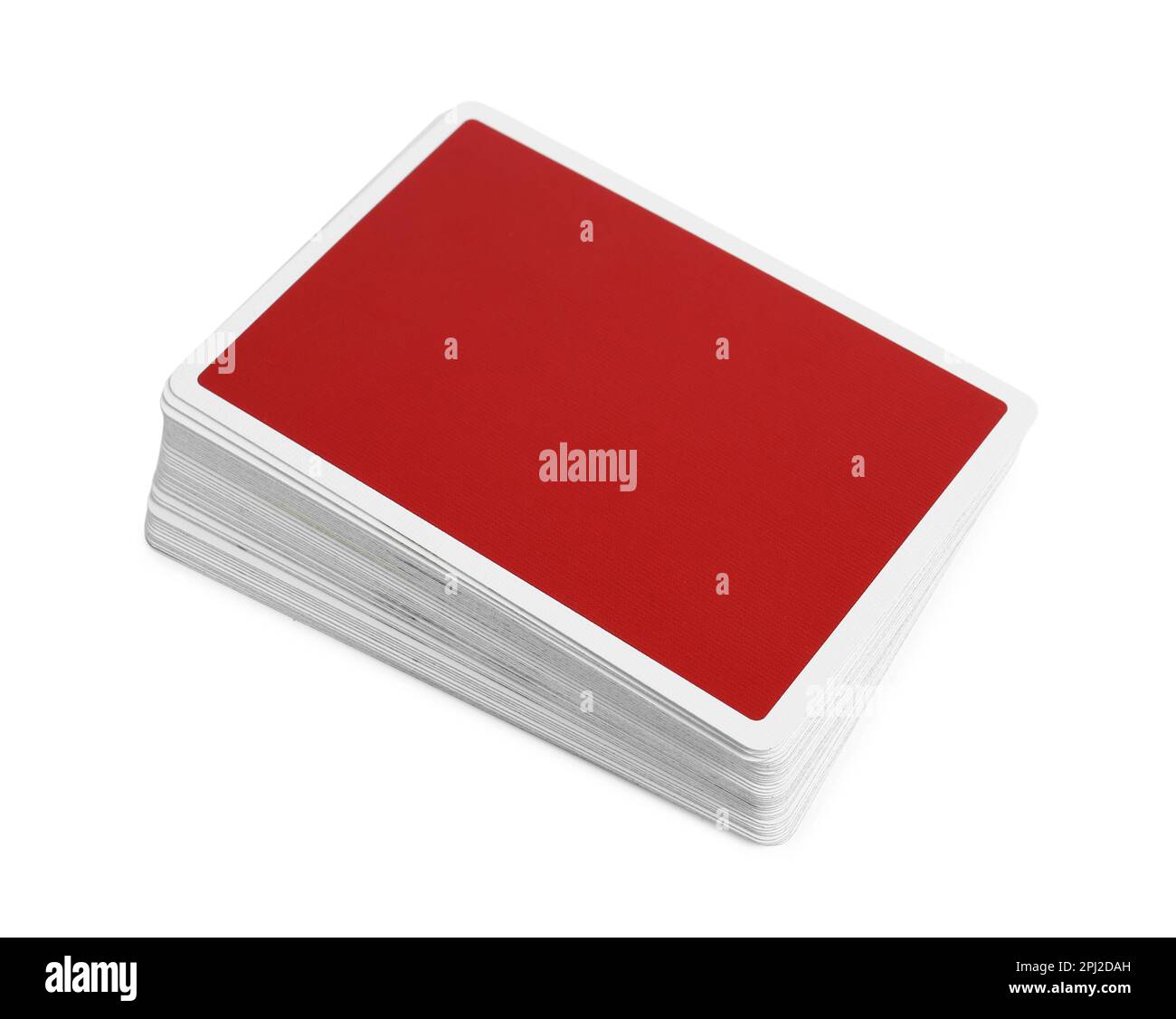 Deck of playing cards on white background Stock Photo - Alamy