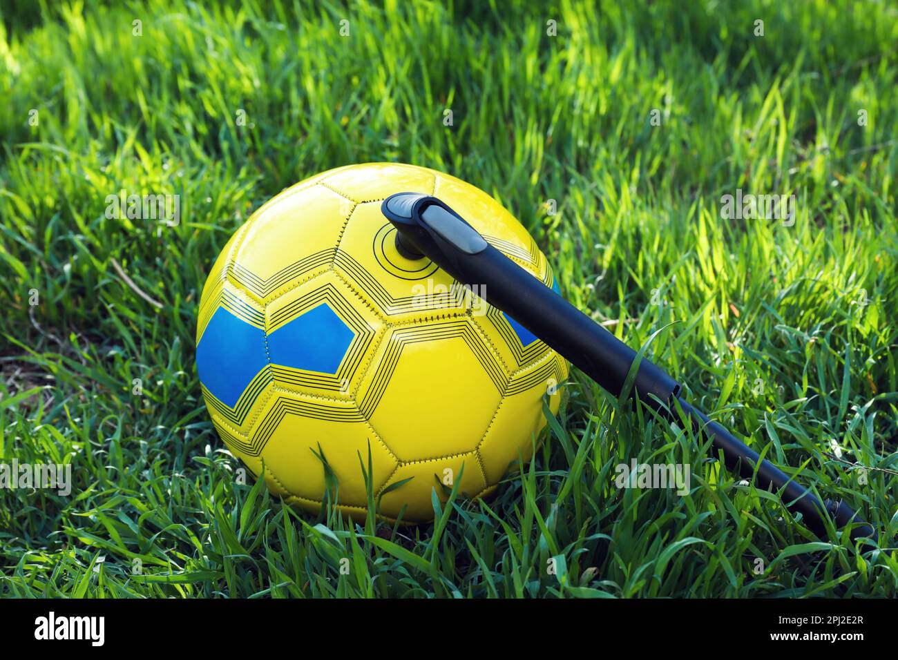 Manual pump soccer ball hi-res stock photography and images - Alamy
