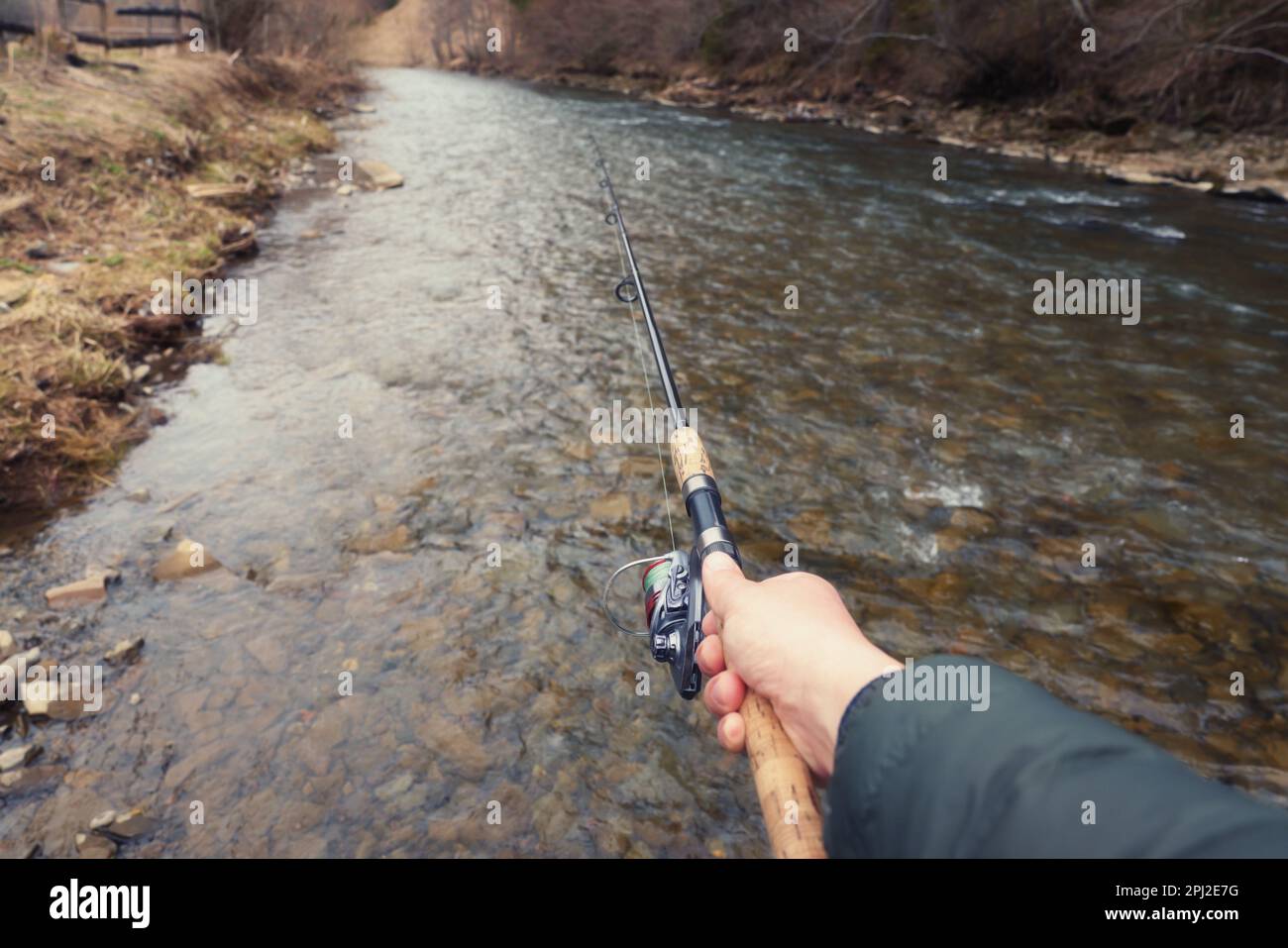 Man fishing in river hi-res stock photography and images - Alamy
