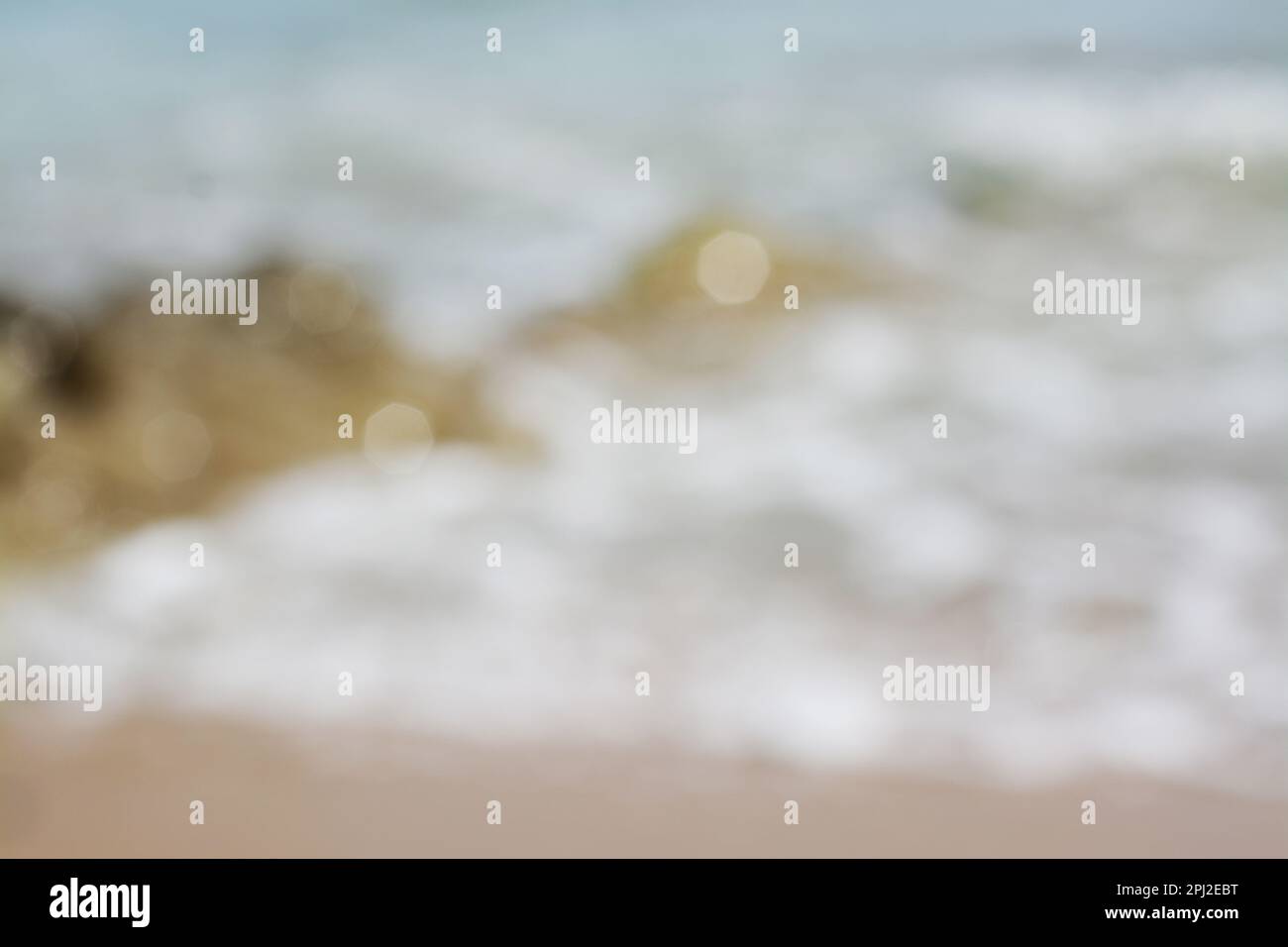 Blurred view of seaside, bokeh effect. Summer vacation Stock Photo - Alamy