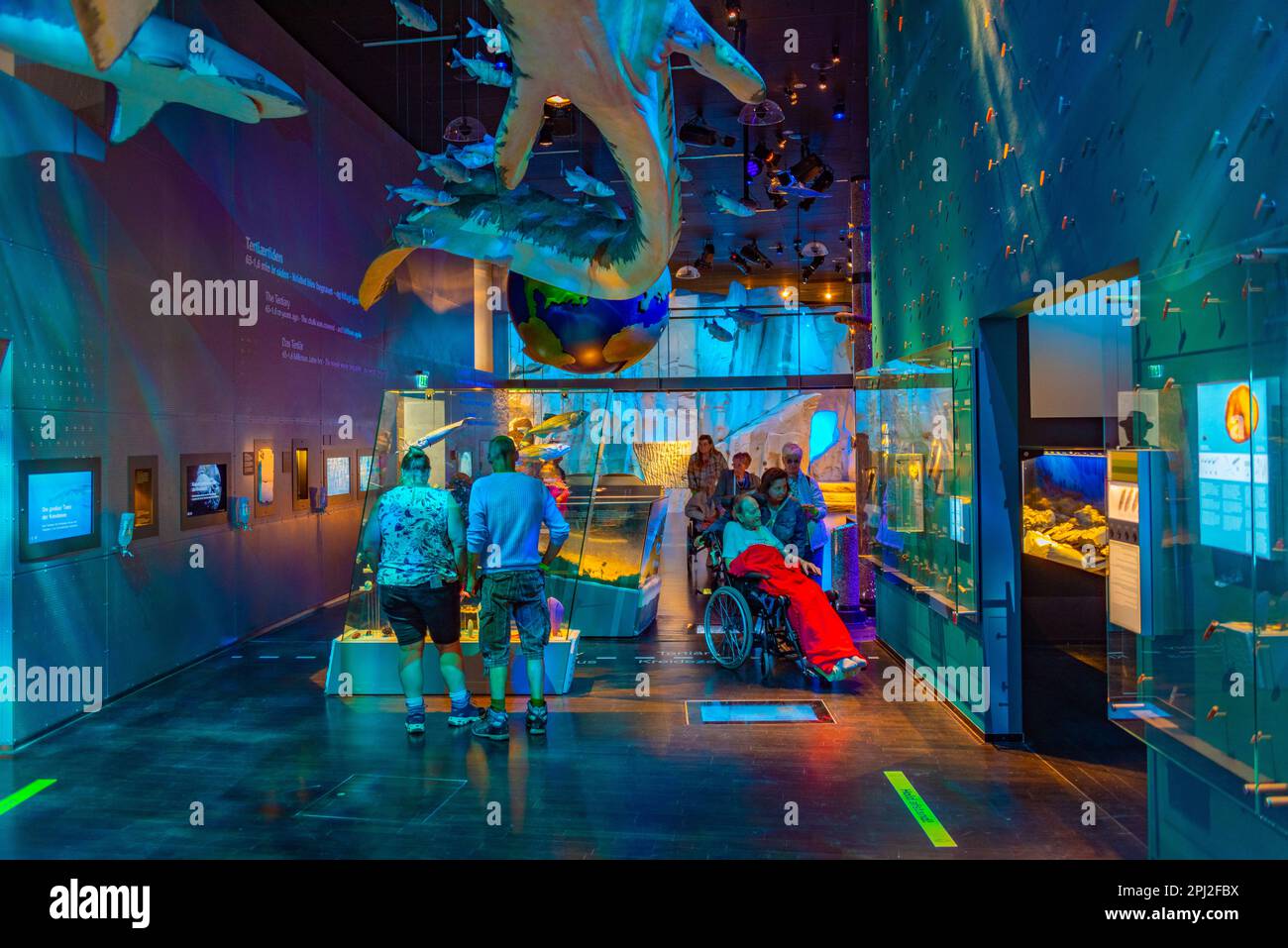 Möns Klint, Denmark, June 22, 2022: Interior of GeoCenter Möns Klint in ...