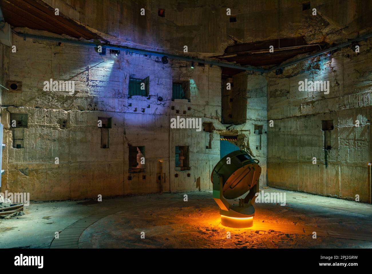 Tirpitz, Denmark, June 17, 2022: interior of Tirpitz bunker in Denmark ...