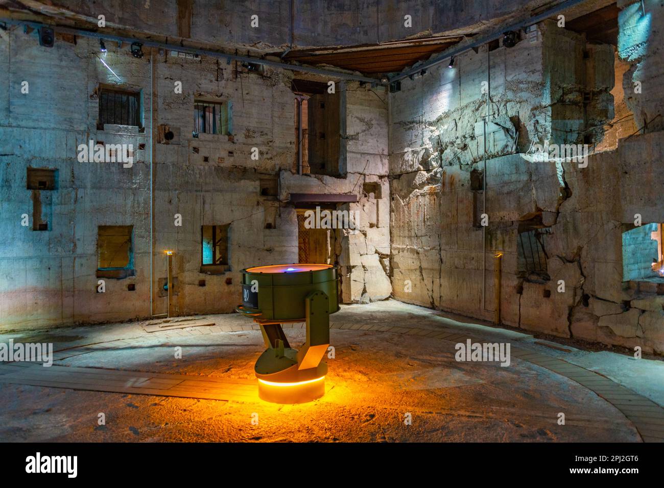 Tirpitz, Denmark, June 17, 2022: interior of Tirpitz bunker in Denmark ...