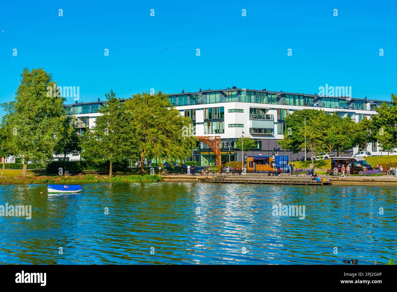 Kolding, Denmark, June 16, 2022: Library in Danish town Kolding Stock ...