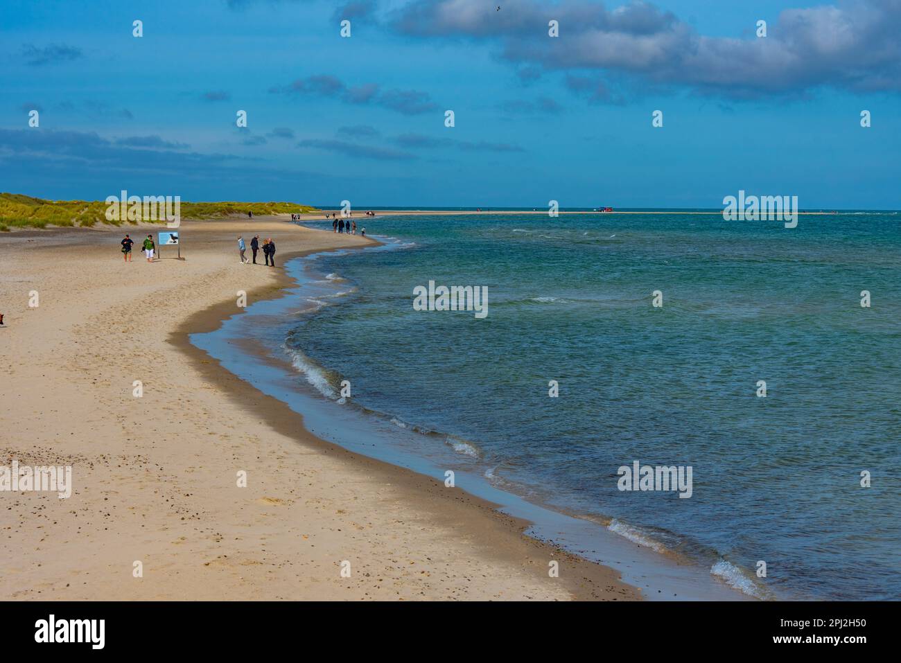 Skagen, Denmark, June 15, 2022: Grenen is Denmark's northernmost point ...