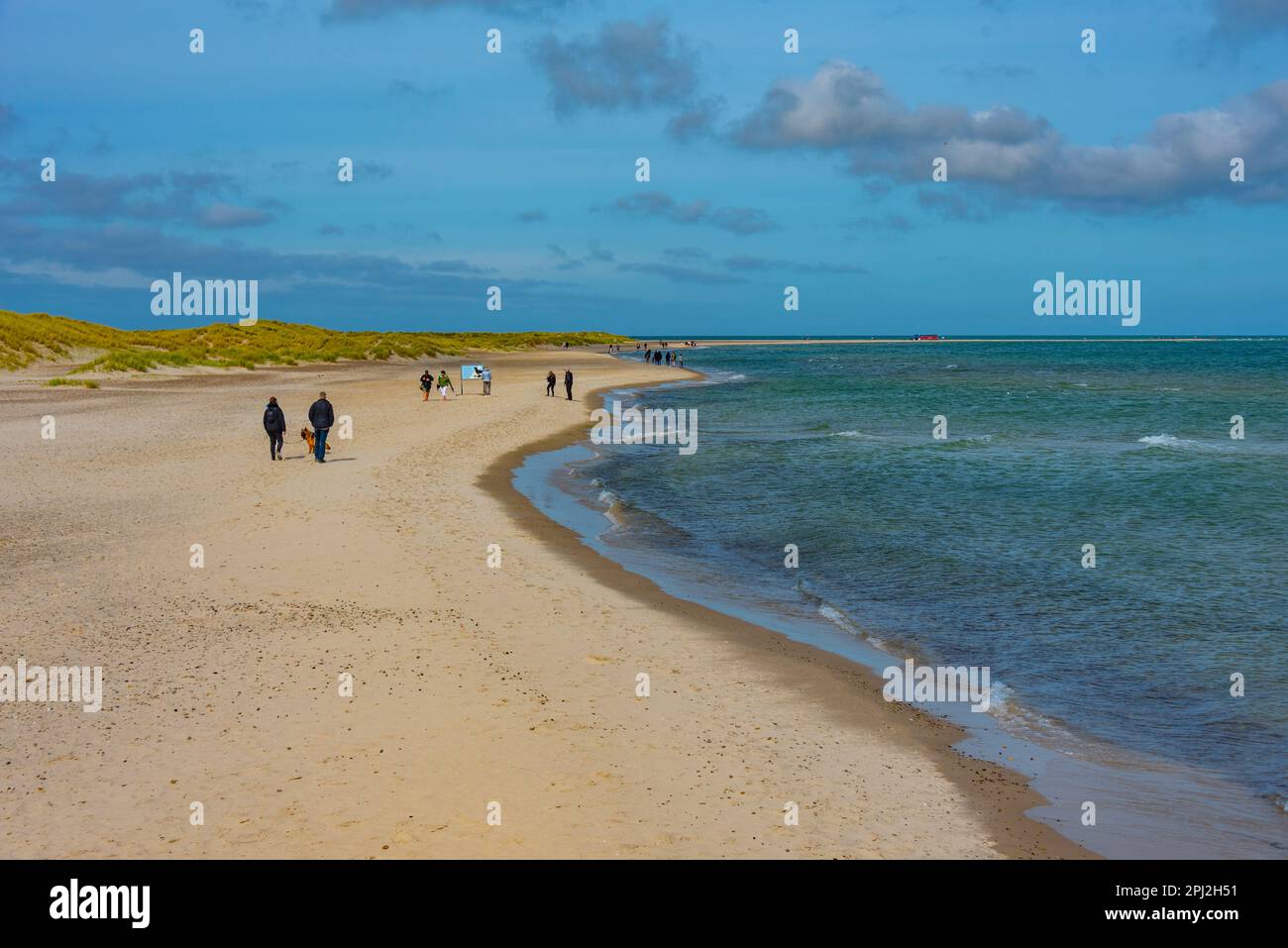 Skagen, Denmark, June 15, 2022: Grenen is Denmark's northernmost point ...