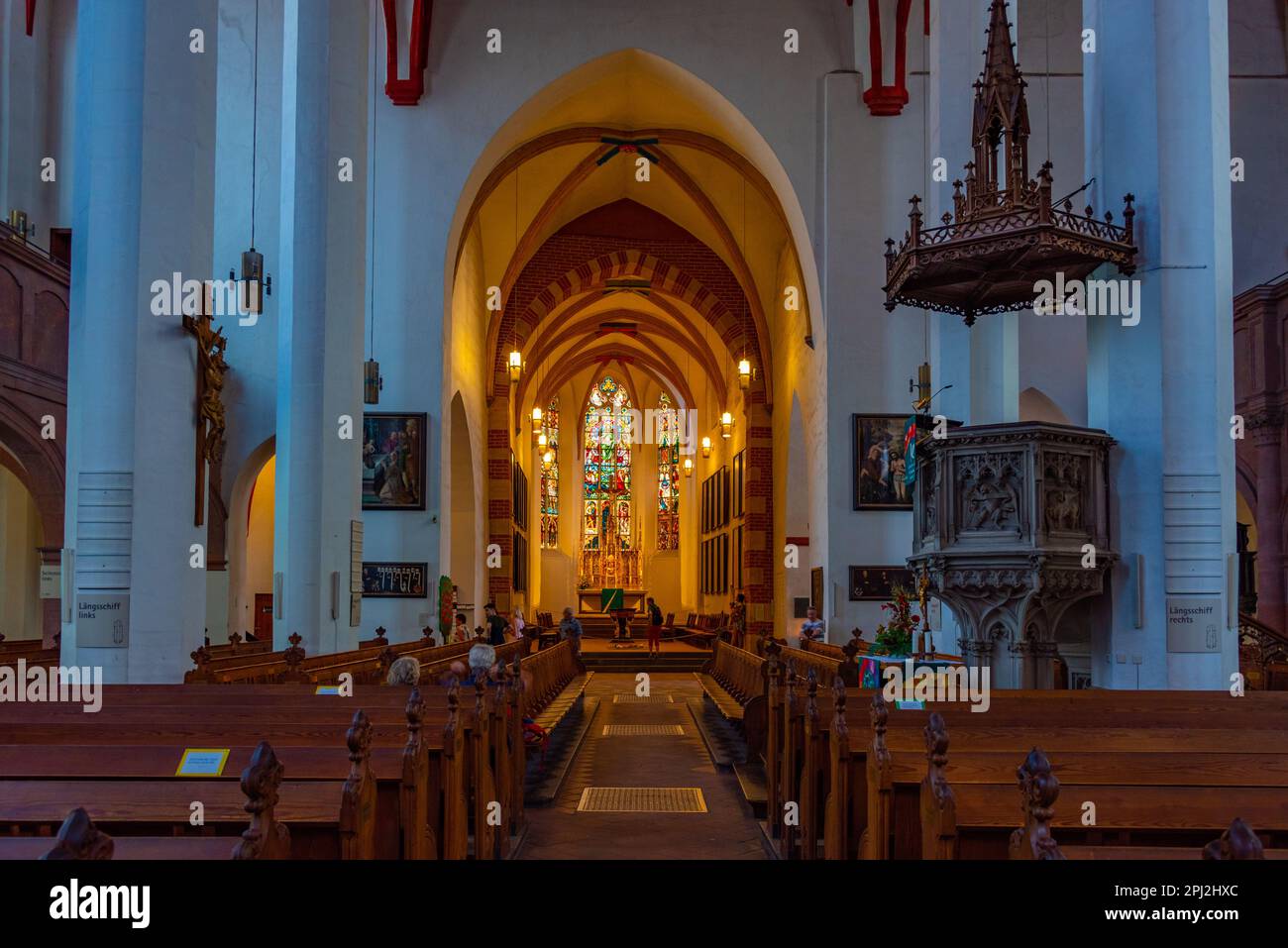 Leipzig, Germany, August 8, 2022: Interior of Saint Thomas church in ...