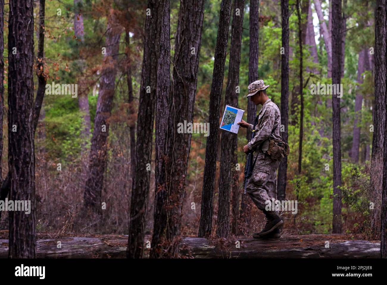 Parris Island, South Carolina, USA. 28th Mar, 2023. Recruits with Hotel ...