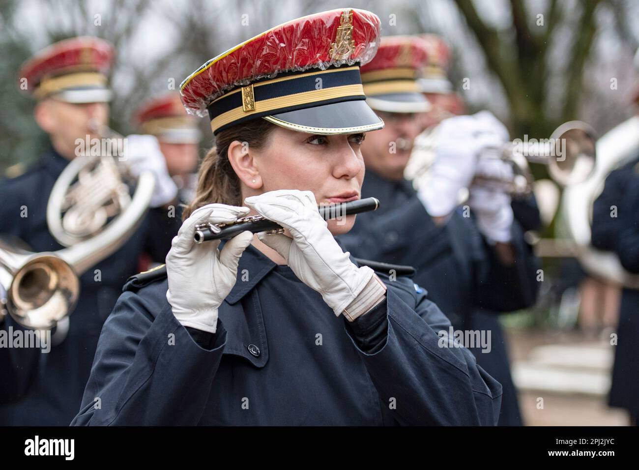 Arlington, Virginia, USA. 25th Mar, 2023. The U.S. Army Band ...