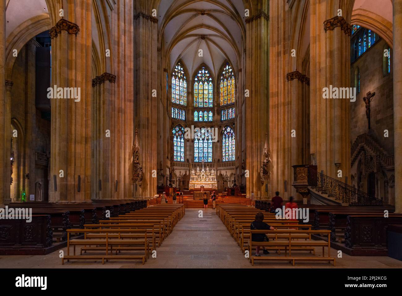 Sculpture in regensburg cathedral in hi-res stock photography and ...