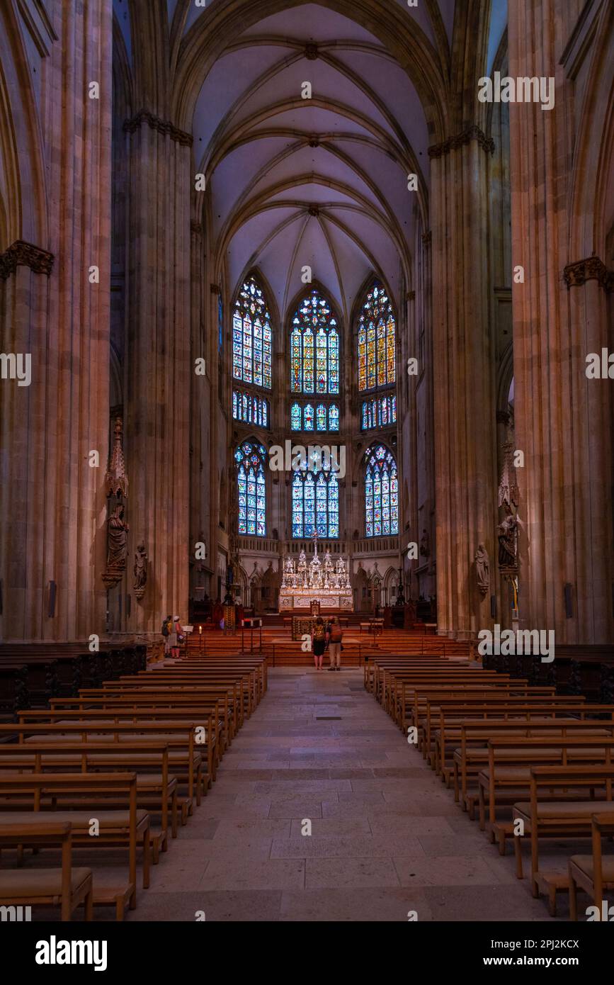 Sculpture in regensburg cathedral in hi-res stock photography and ...