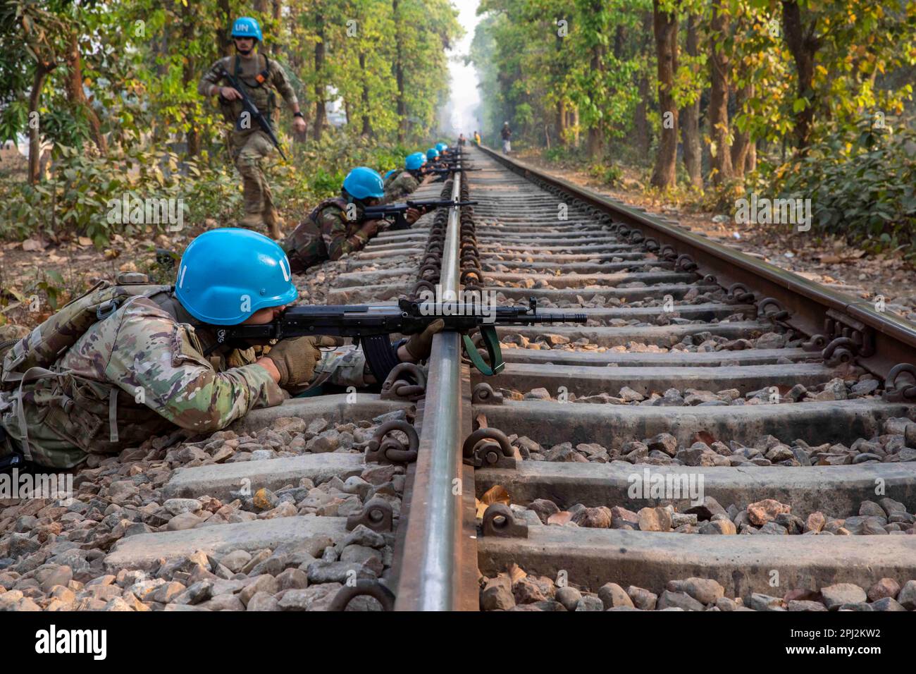 Bangladesh. 9th Mar, 2023. Oregon Army National Guard members of 3-116 ...
