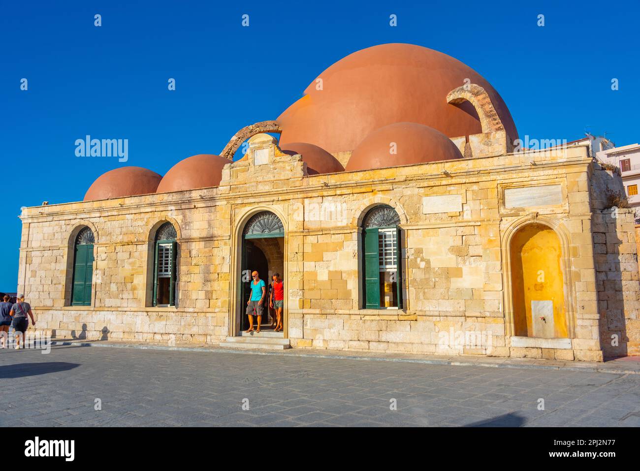 Chania, Greece, August 21, 2022: The Mosque of the Janissaries ...