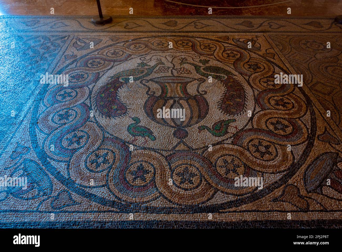 Rhodes, Greece, August 26, 2022: Interior of Palace of the Grand Master ...