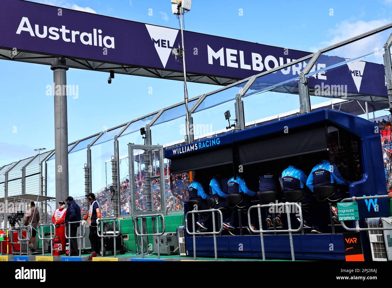 Melbourne, Australia. 31st Mar, 2023. Williams Racing pit gantry. 31.03 ...