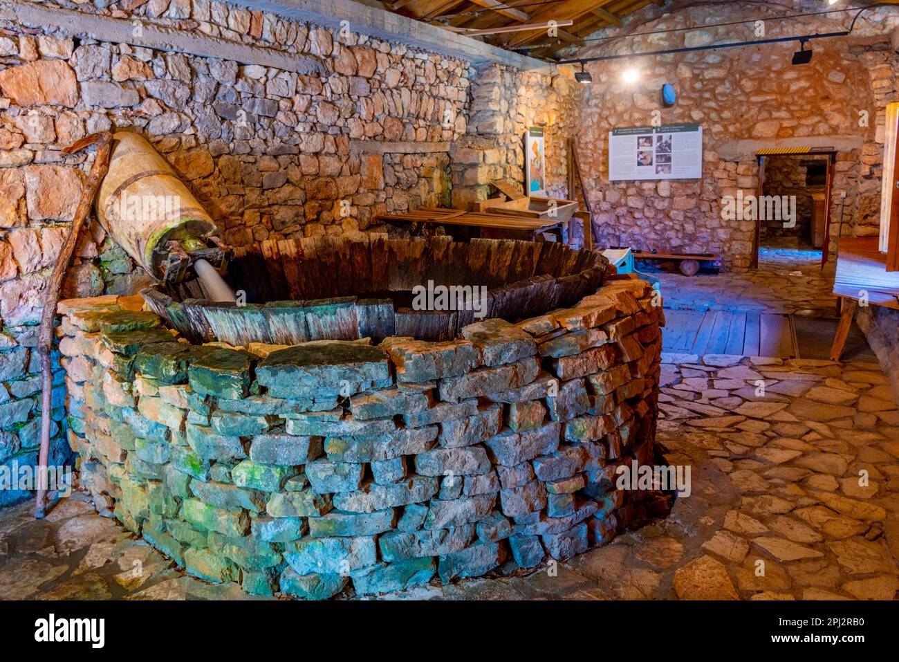 Dimitsana, Greece, September 9, 2022: Interior Open air Hydrokinesis ...