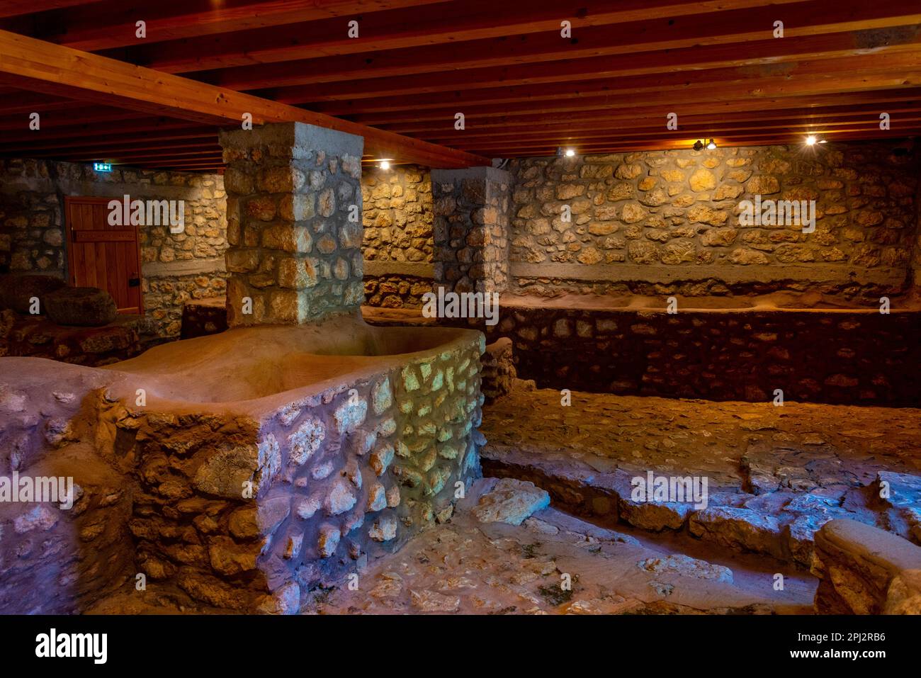 Dimitsana, Greece, September 9, 2022: Tannery at Open air Hydrokinesis ...