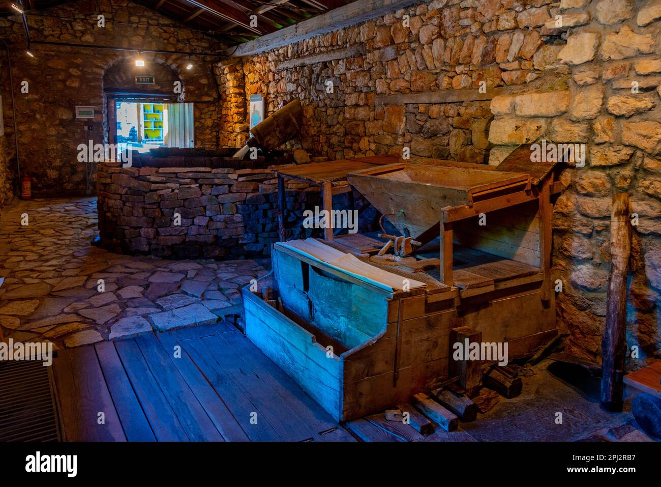 Dimitsana, Greece, September 9, 2022: Interior Open air Hydrokinesis ...