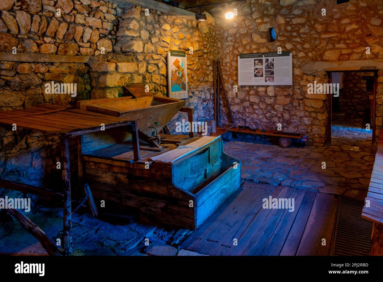 Dimitsana, Greece, September 9, 2022: Interior Open air Hydrokinesis ...