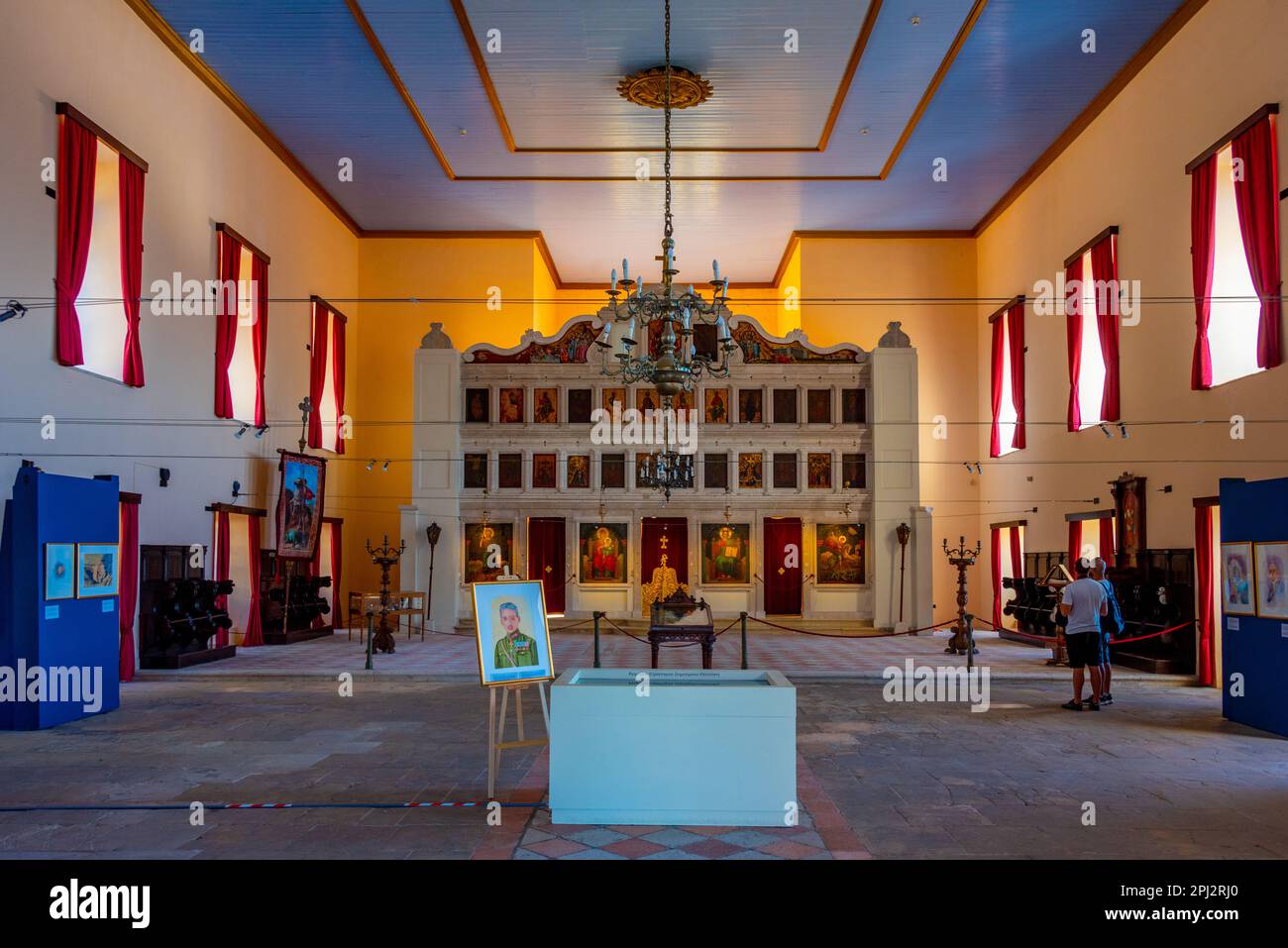 Kerkyra, Greece, September 12, 2022: Interior of the Holy Church of ...