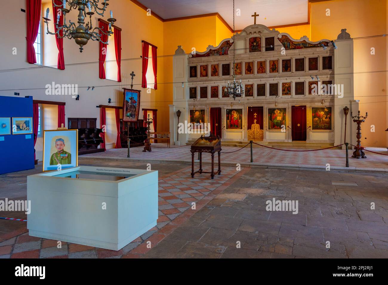 Kerkyra, Greece, September 12, 2022: Interior of the Holy Church of ...