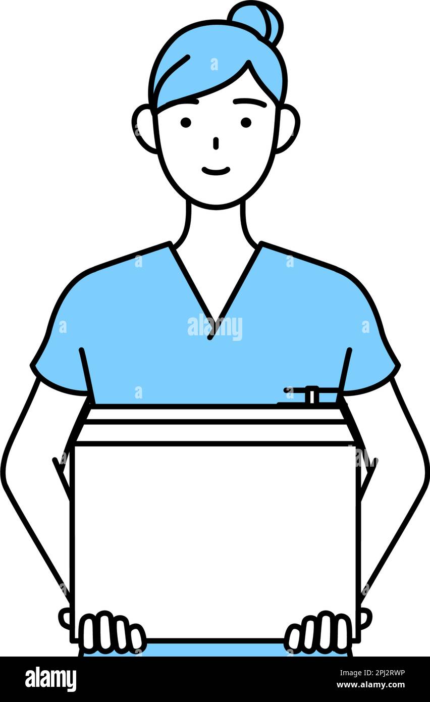 Female nurse, physical therapist, occupational therapist, speech ...