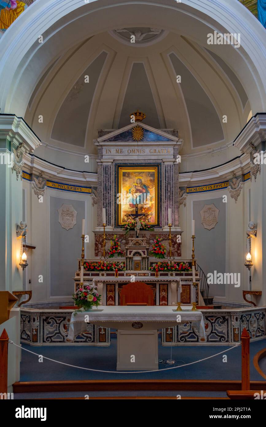 Procida, Italy, May 23, 2022: interior of the Santuario S. Maria delle ...