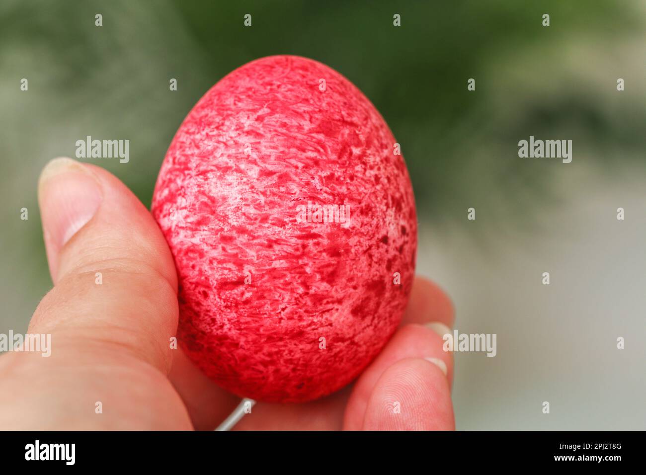 Easter egg colored with dye and rice grains. Unusual ways to decorate ...