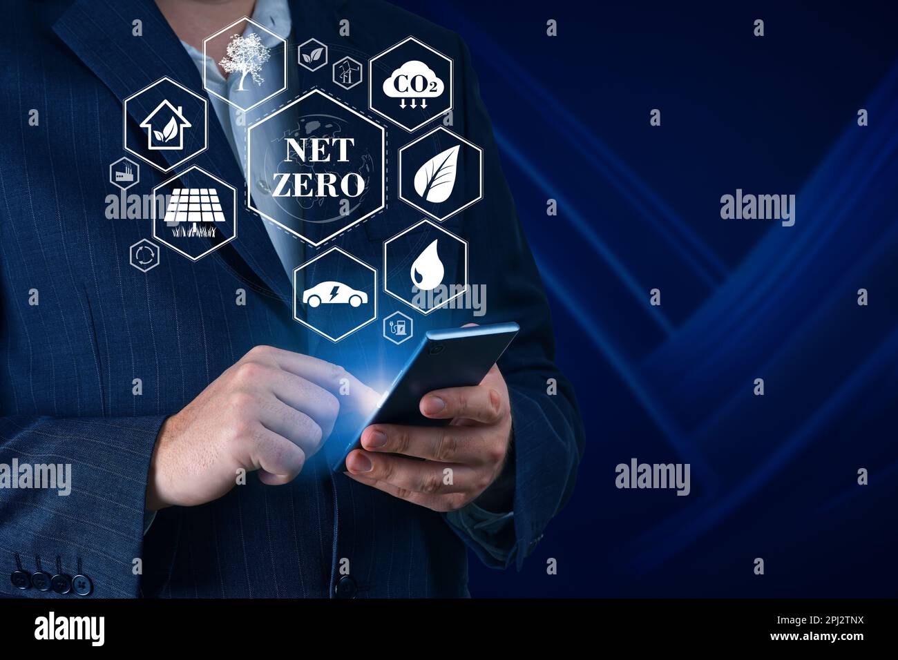 Net zero emission, Clean technology, Renewable energy concept. Net zero ...