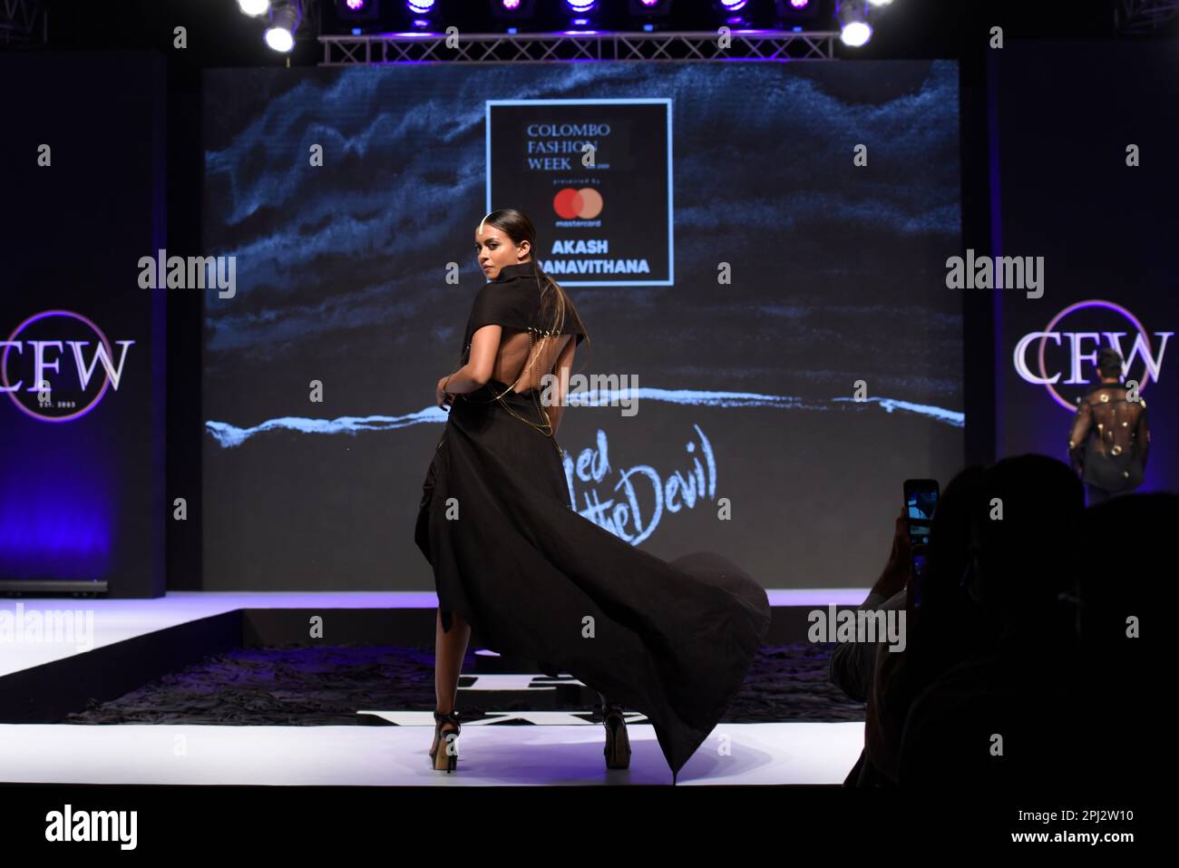 Colombo, Sri Lanka. 30th Mar, 2023. A model is displaying a creation by ...