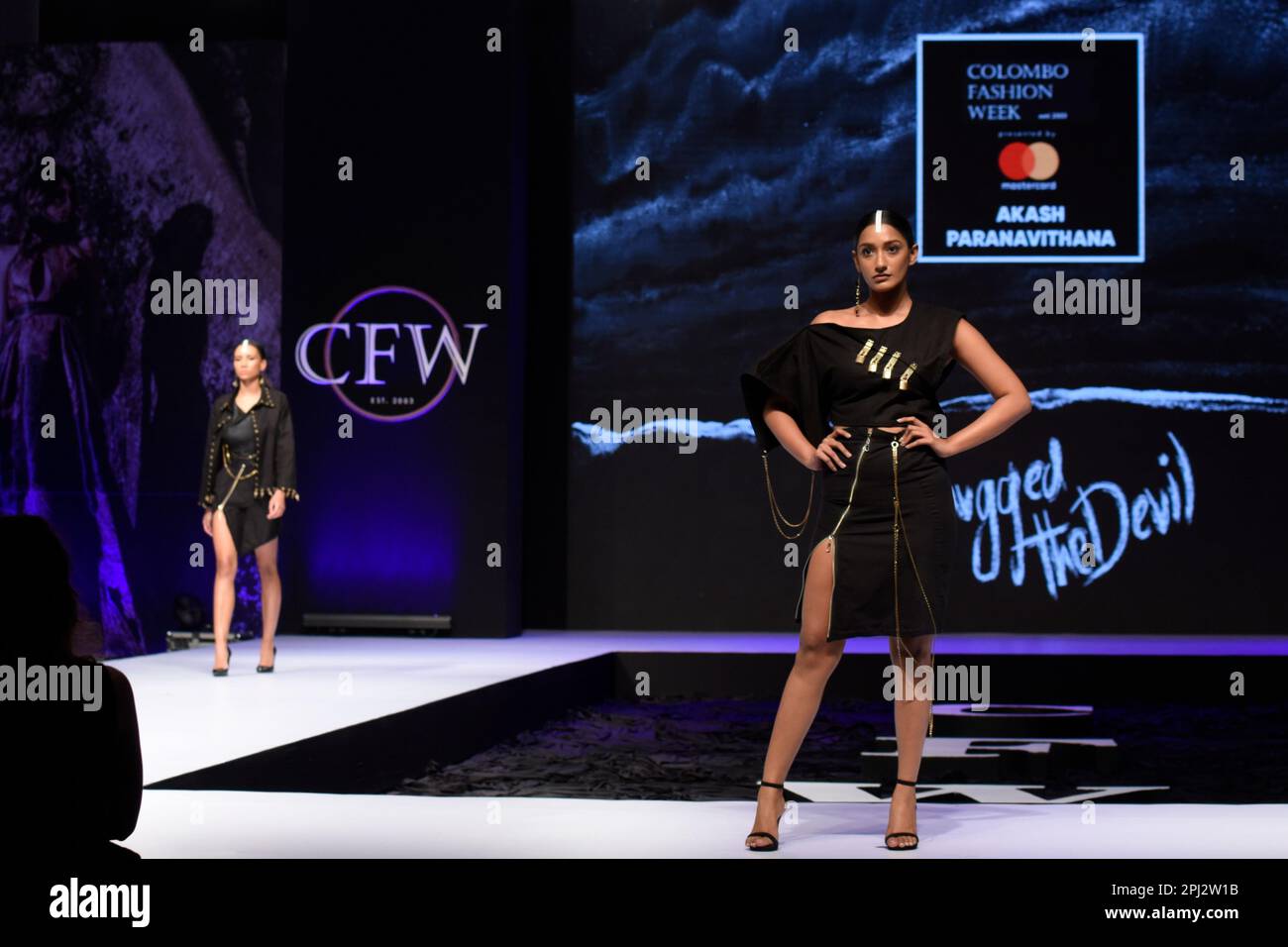 Colombo, Sri Lanka. 30th Mar, 2023. A model is displaying a creation by ...